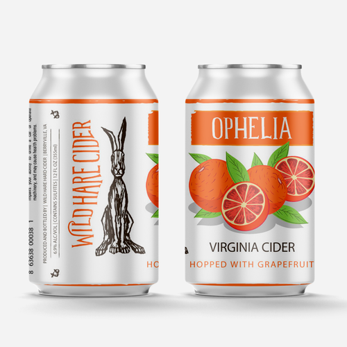 Design a Can Label for Wild Hare Cider | Product label contest