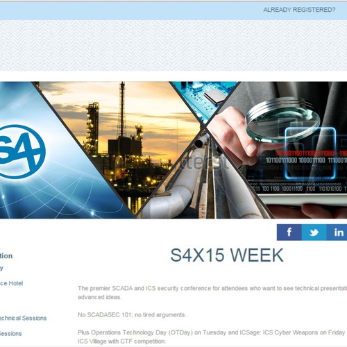 Designs | S4x15 Conference Banner (SCADA Cyber Security, Lot's of Press ...