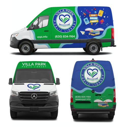 Designs | Design a visually appealing van wrap for our new library ...