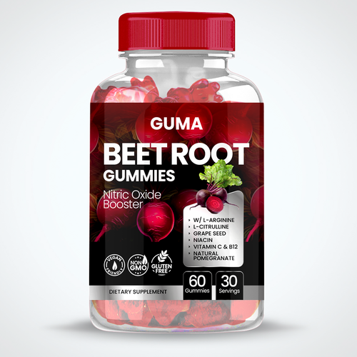 Designs | ⭐ Design a Product Label For Beet Root Gummies That Sticks ...