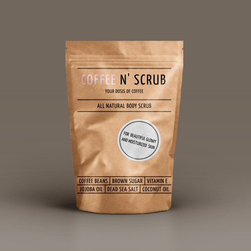 Design our Coffee N´ Scrub bag | Product packaging contest