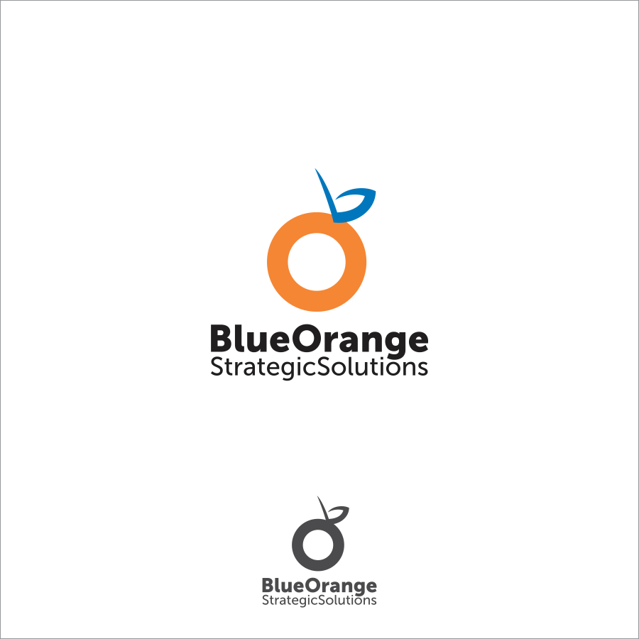 Blue White And Orange Logo