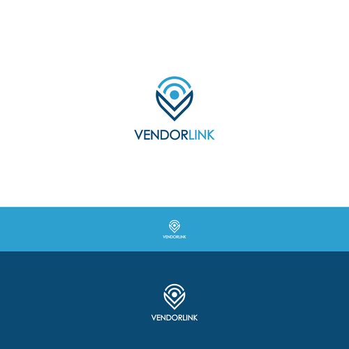 Create a modern, minimalistic logo for VendorLink, an online ...