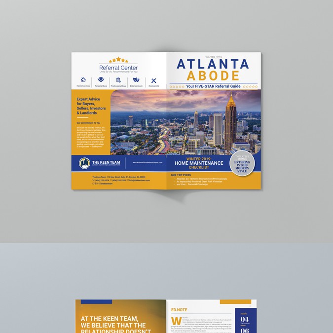 Home Service Concierge Seasonal Maintenance Guide | Brochure contest