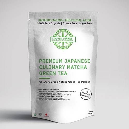 Vintage / Modern Packaging & Logo Design for our Japaneses Matcha Green ...