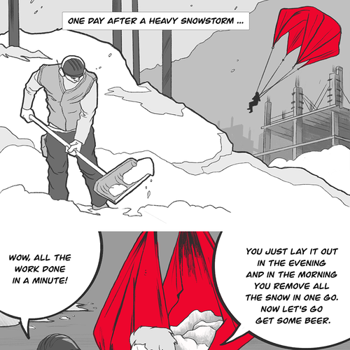 Designs | Comic-style illustration for construction workers ...