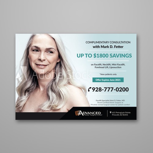 Designs | Plastic Surgery Facelift Add | Postcard, flyer or print contest