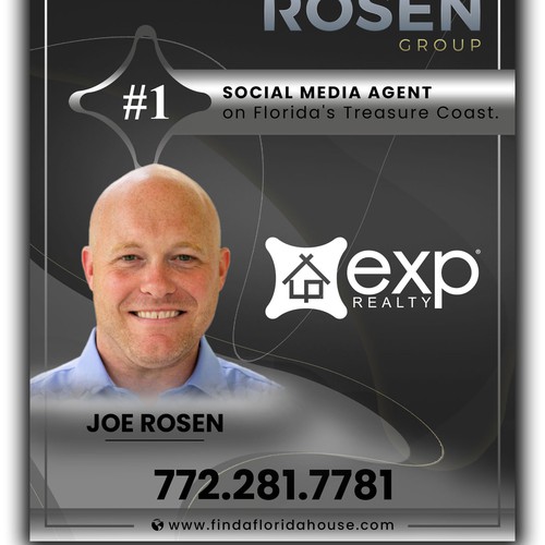 Designs | Real Estate Listing Sign for #1 Social Media Realtor on ...