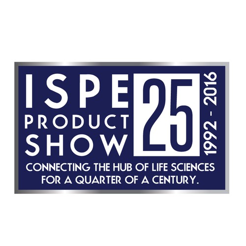Create silver anniversary logo for ISPE Boston Product show 25th year ...