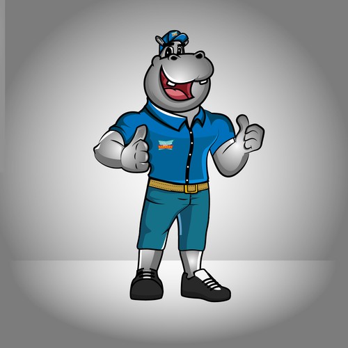 Designs | Hippo Mascot for Express Car Wash | Other art or illustration ...