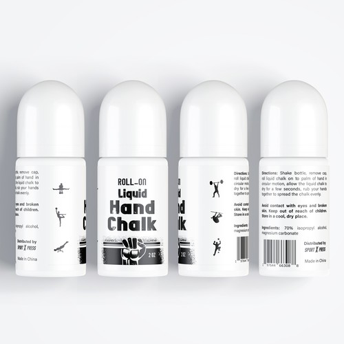 Designs | Product label for liquid hand chalk | Product label contest