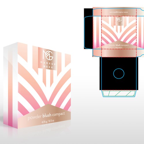 Designs | Makeup Geek Blush Box w/ Art Deco Influences | Product ...