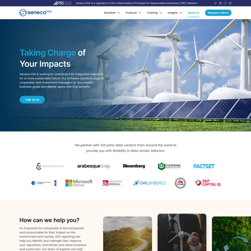Designs | Website redesign for SaaS company in ESG field | Web page ...