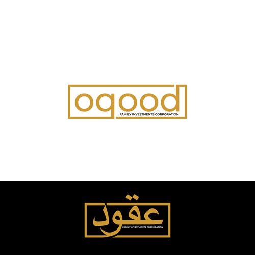 Designs | Oqood branding project - Arabic and English text version logo ...