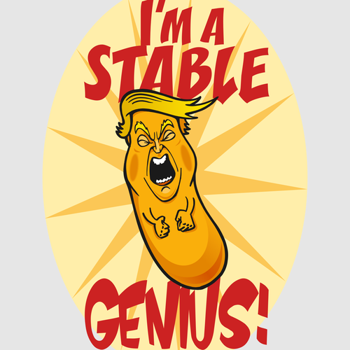 President Trump Cheese Puff Illustration | contest di illustrazioni o ...