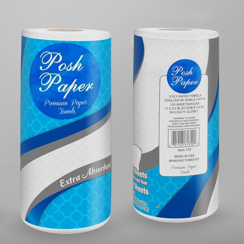 Create a Trendy Wrapper Design for New "Posh Paper" Designer Paper ...