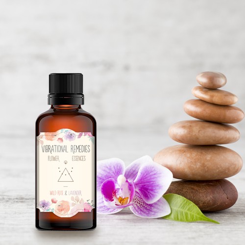 Design a bottle label for a flower essence company | Product label contest