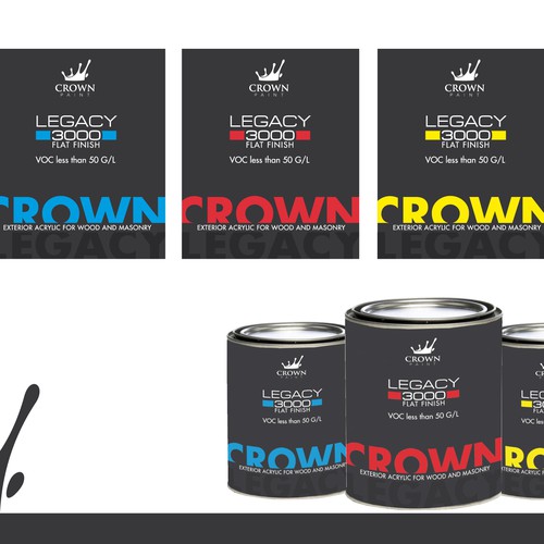 Crown Legacy paint labels | Other packaging or label contest