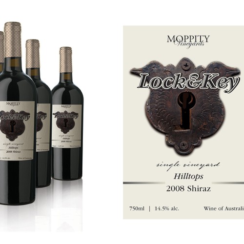 "Lock & Key" wine brand needs a premium, contemporary label | Print or ...