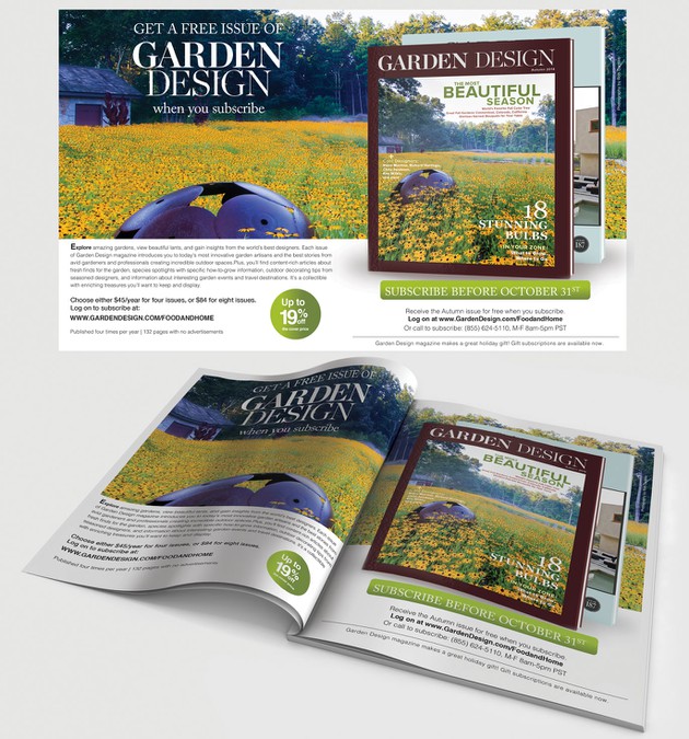 Create a two-page spread ad for consumer magazine | Postcard, flyer or ...