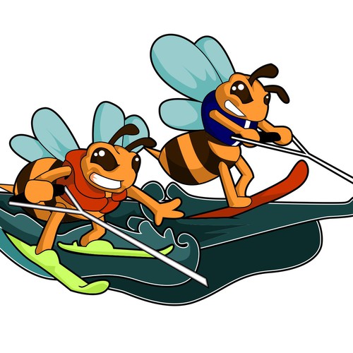 Create a fierce, tough illustration featuring bees! | Illustration or ...