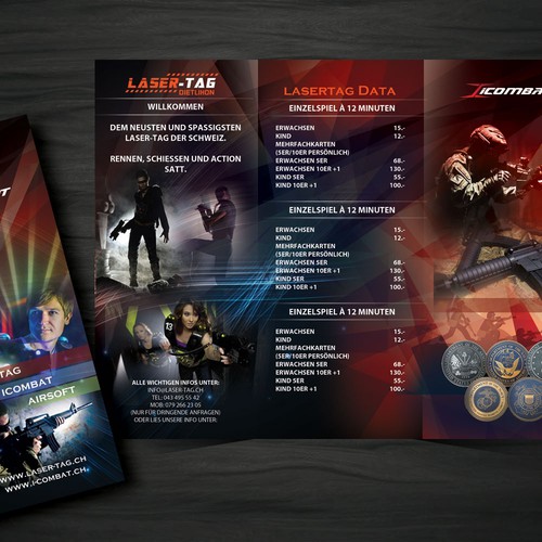 Brochure for laser-tag business | Postcard, flyer or print contest