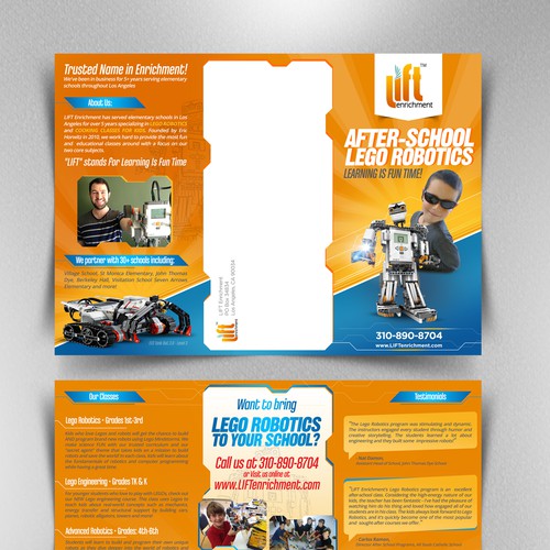 Create a Lego Robotics For Kids Brochure! | Brochure contest
