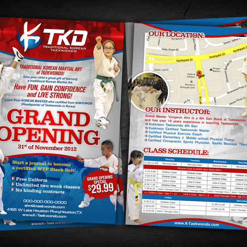 New postcard or flyer wanted for Taekwondo School | Postcard, flyer or ...