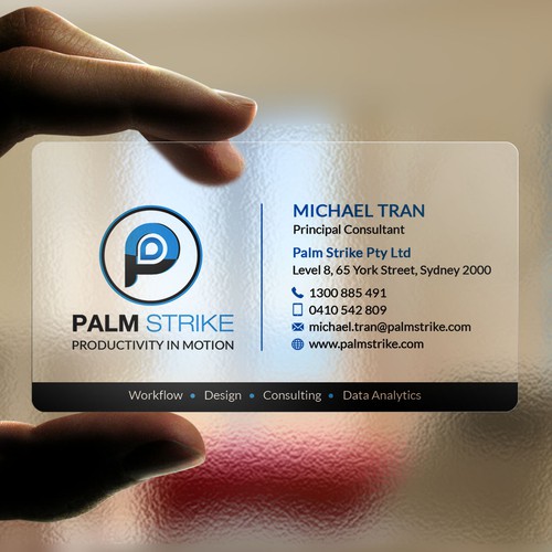 A compelling business card design for agile IT consulting firm ...