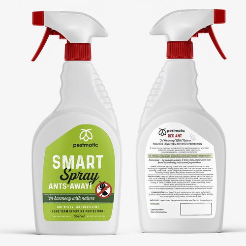 Designs | Label design for Smart Spray, ants away! Eco - friendly ...