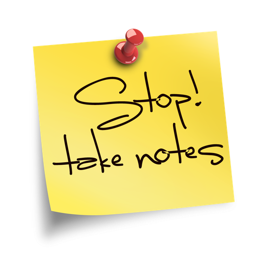 "Stop! Take Notes" Logo | Logo design contest