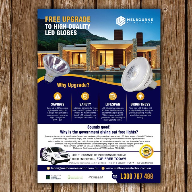 Create an attractive Flyer - for an Electrical Company | Postcard ...