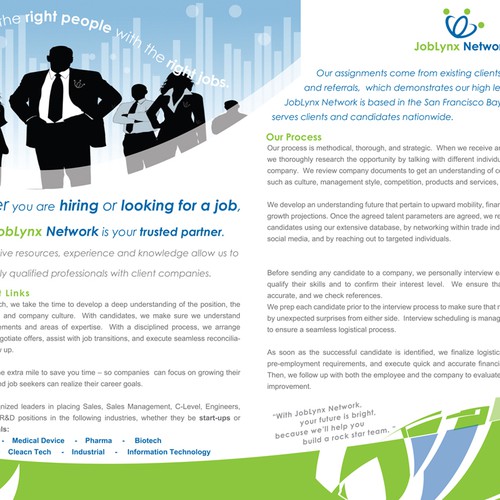 Brochure and flyer for fun employment recruitment company | Print or ...