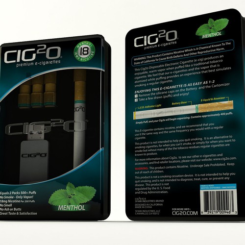 Designs | Sleek & Cool package design for new E-cig box | Product label ...