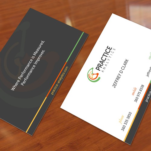 Designs | business card for Practice Analytics | Business card contest