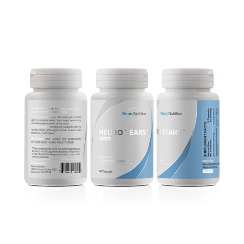 Designs | Supplement label for exciting newly patented product ...