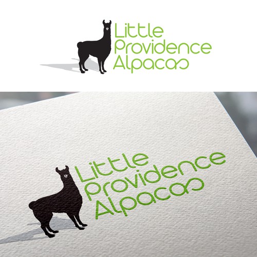 Create a logo for organic farm featuring alpacas, both Suri and Huacaya ...