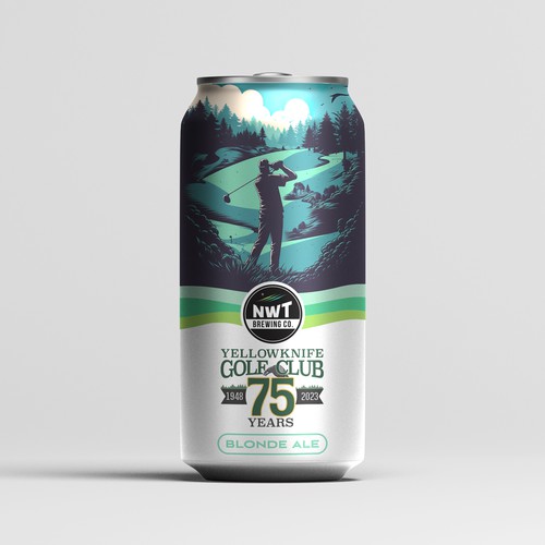 Designs | Beer can label for a collaboration beer with a golf course ...
