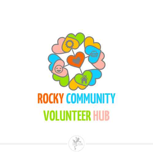 Create a logo design for Rocky Community Volunteer Hub | Logo design ...