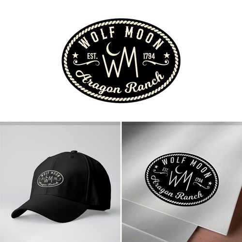 Designs | Design a logo for our ranch Wolf Moon Aragon Ranch that ...
