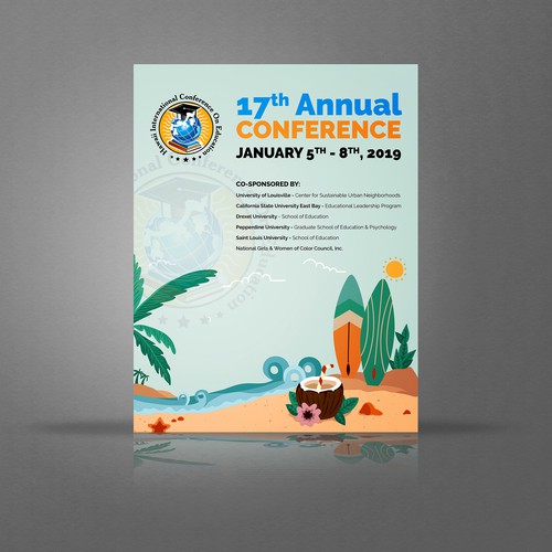 Create a Program Cover for a Conference in Hawaii | Postcard, flyer or ...