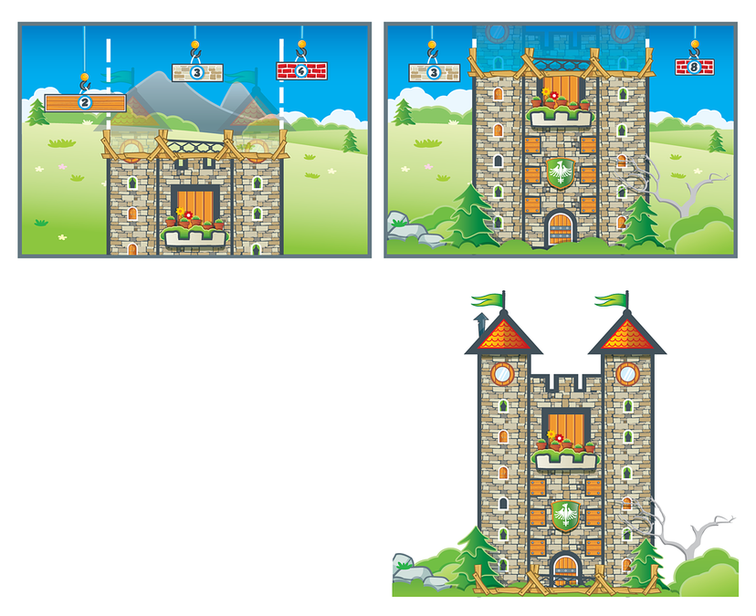 Design cute cartoony graphics for a game to teach kids addition! | App ...