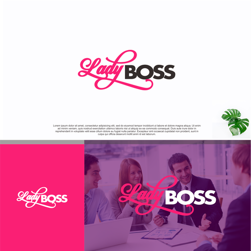 Designs | Hot pink logo for BOSS women | Logo design contest
