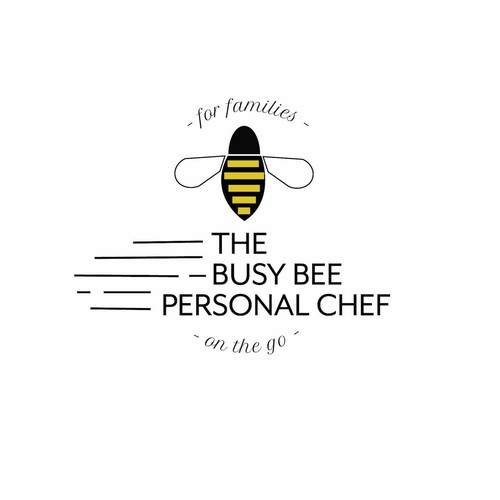 Design a neat clean fun logo for personal chef service as a bee. The ...