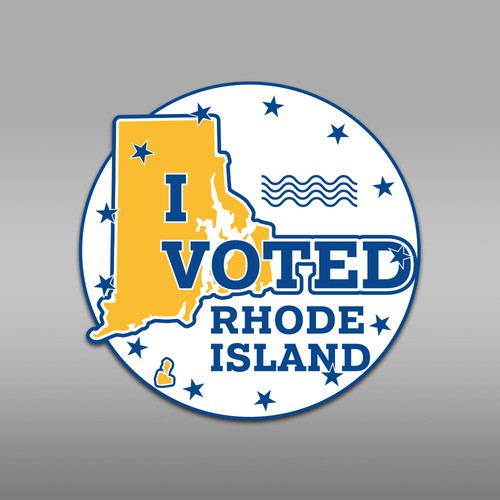 "I Voted" (in Rhode Island) sticker | Sticker contest