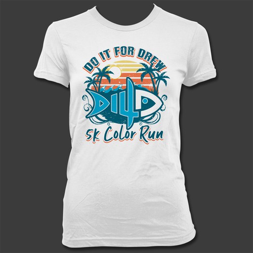 T-shirt design for the Do It For Drew 5K Color Run | T-shirt contest