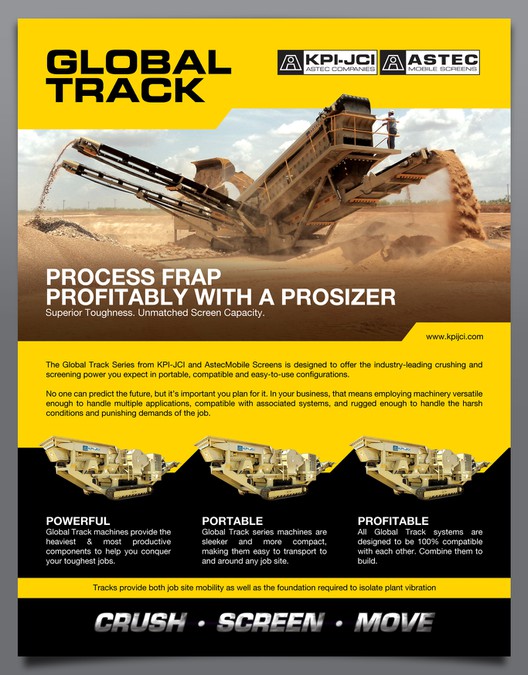 Create the next postcard or flyer for KPI-JCI & Astec Mobile Screens ...