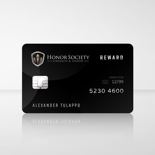 Design a Credit Card! Exclusive Opportunity - Honor Society Credit Card ...
