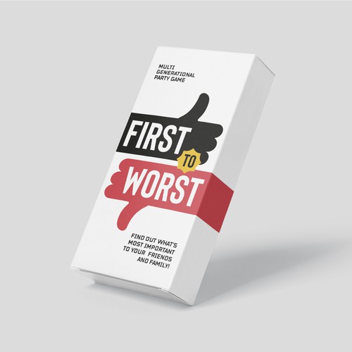 Designs | PARTY GAME: First to Worst | Product packaging contest