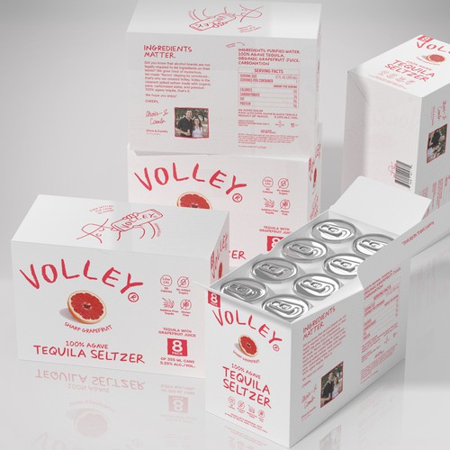 Designs | Design an 8 pack for a premium tequila seltzer brand ...